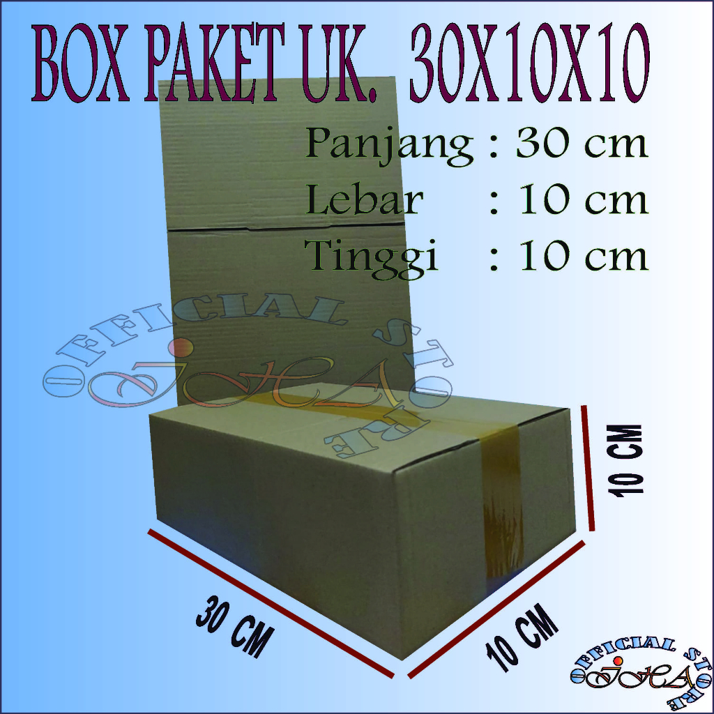 Jual Kardus packing uk. 30x10x10 box packaging online murah karton box ...