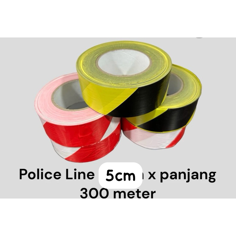Jual POLICE LINE GARIS POLISI SAFETY LINE 2 inch x 300 meter | Shopee ...