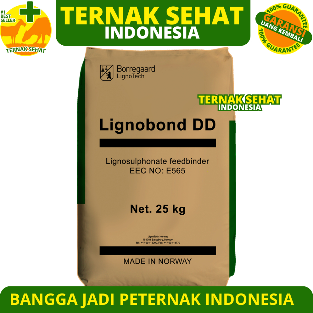 Jual LIGNOBOND DD 1KG REPACK - Pellet Binder Pakan - Perekat Pelet ...