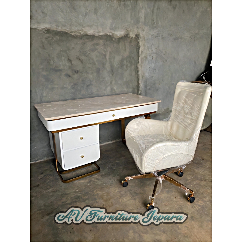 Jual Meja Kantor Stainless Mewah Model Terbaru Meja Kerja Meja Kantor ...