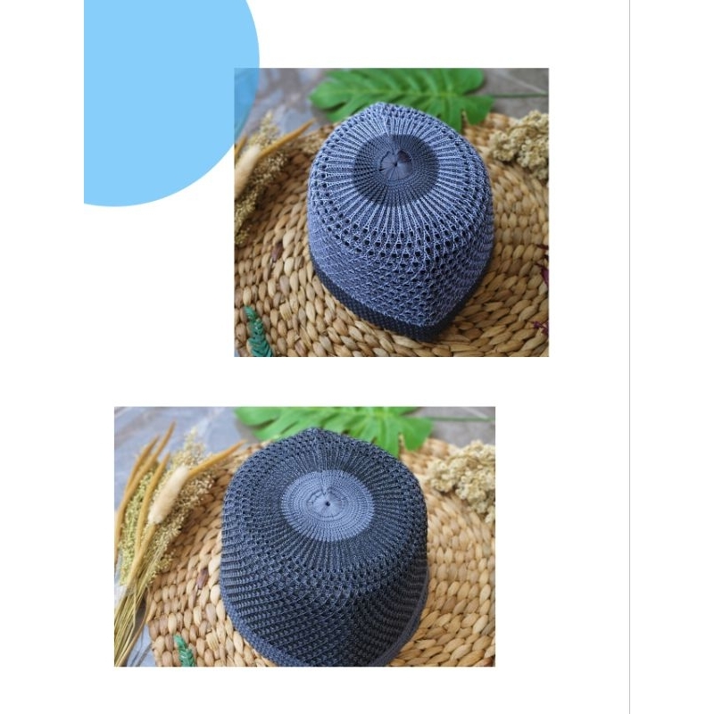 Jual Peci Rajut Oval Songkok Kopiah Kopyah / Oleh-oleh Haji dan Umroh ...
