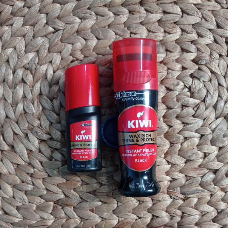 Jual KIWI SHINE & PROTECT SEMIR SEPATU CAIR INSTANT BLACK | Shopee Indonesia