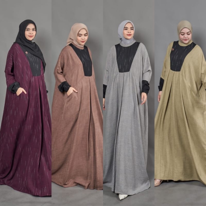 Jual FEROZA DRESS MAREVI TERBARU ORIGINAL (lingkar dada oversize/tanpa ...
