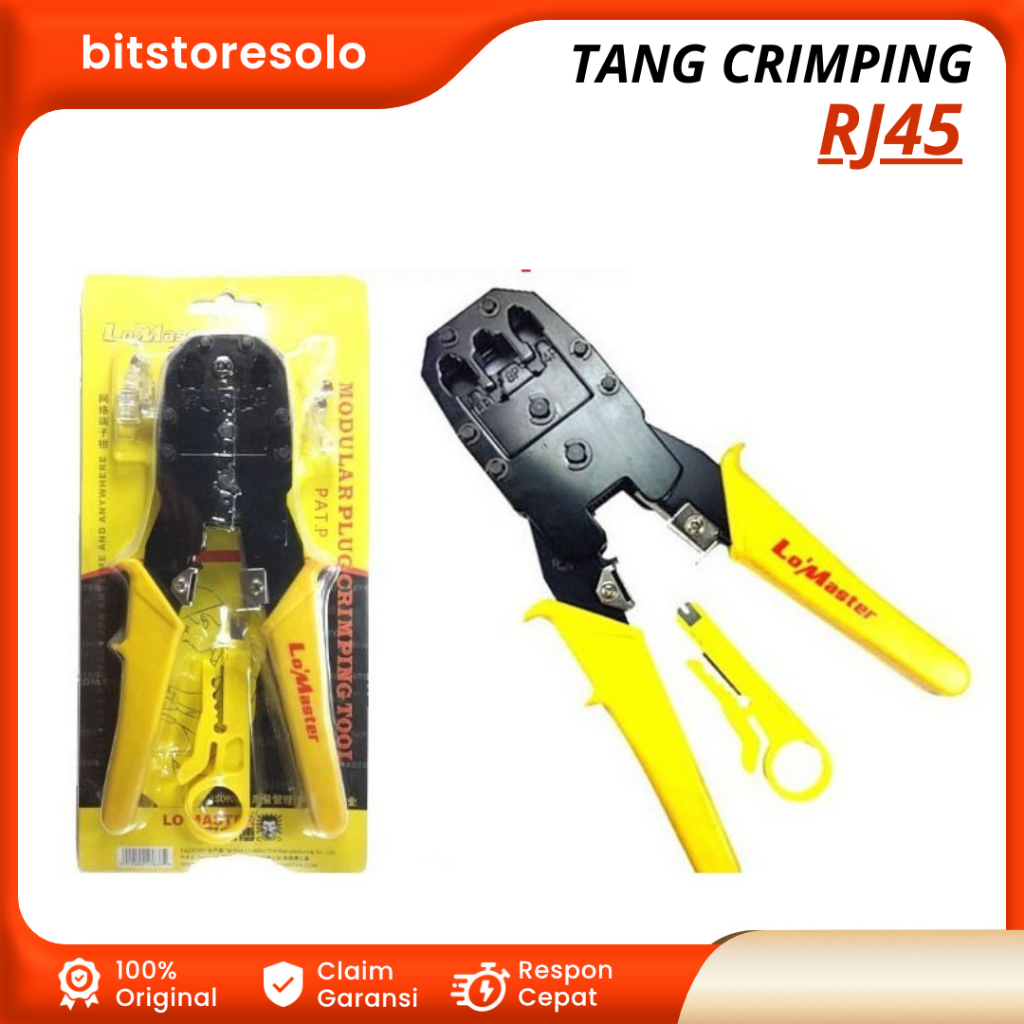 Jual Tang Crimping Modular Crimping Tool RJ45 Lo Master 2 In 1 | Shopee ...