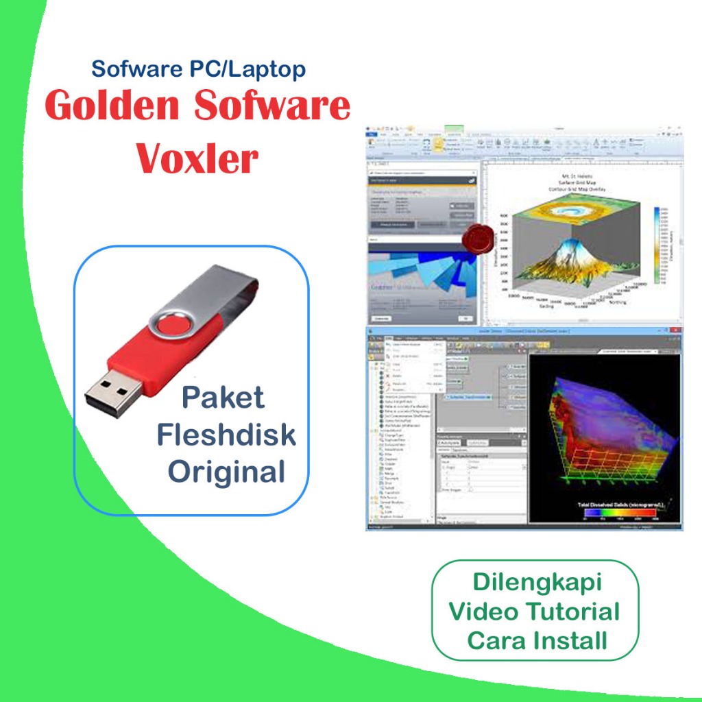 Jual Sofware Pemodelan, Visualisasi Data Geologi Golden Sofware Voxler ...
