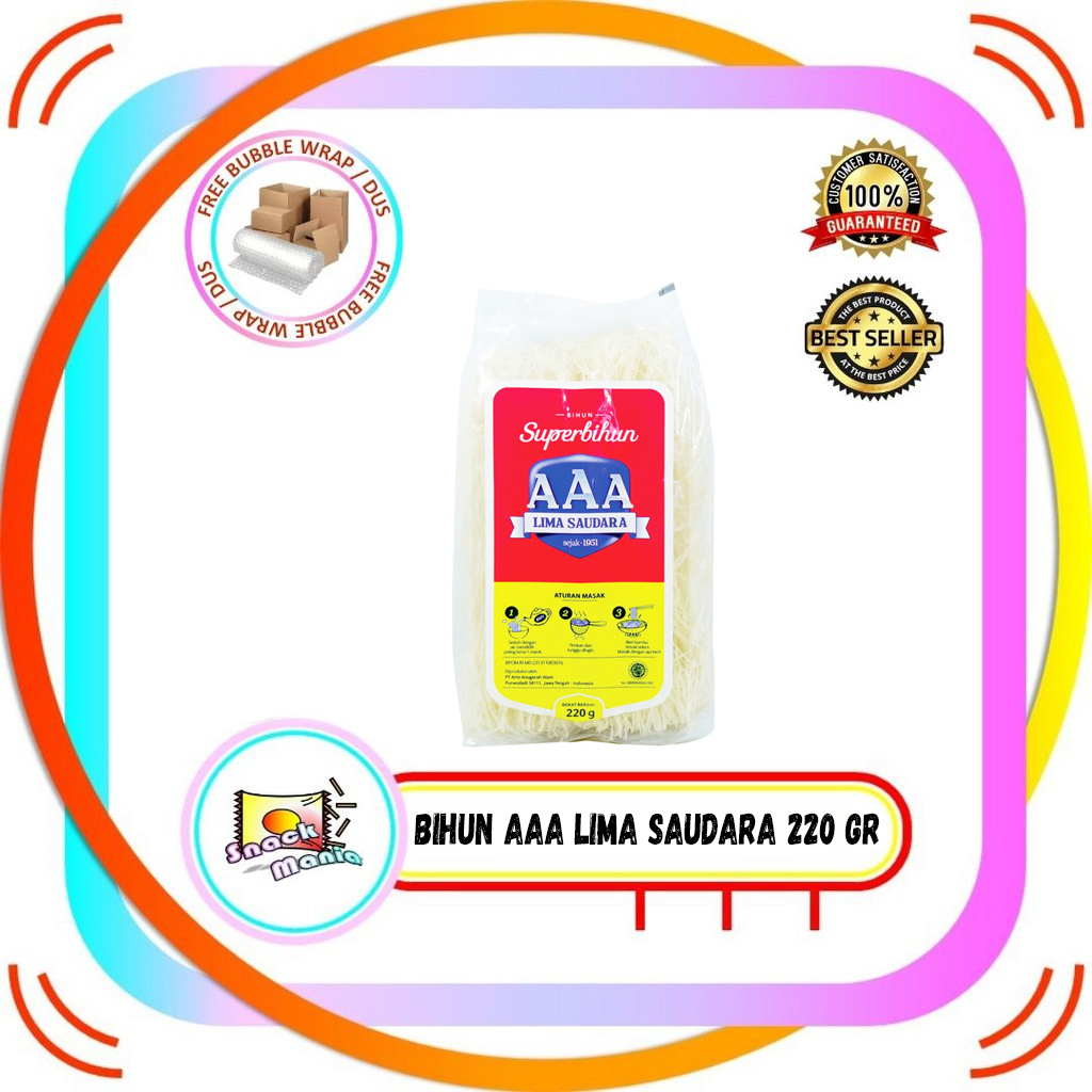 Jual Super Mie Bihun AAA Lima Saudara ~ 220 gr | Shopee Indonesia