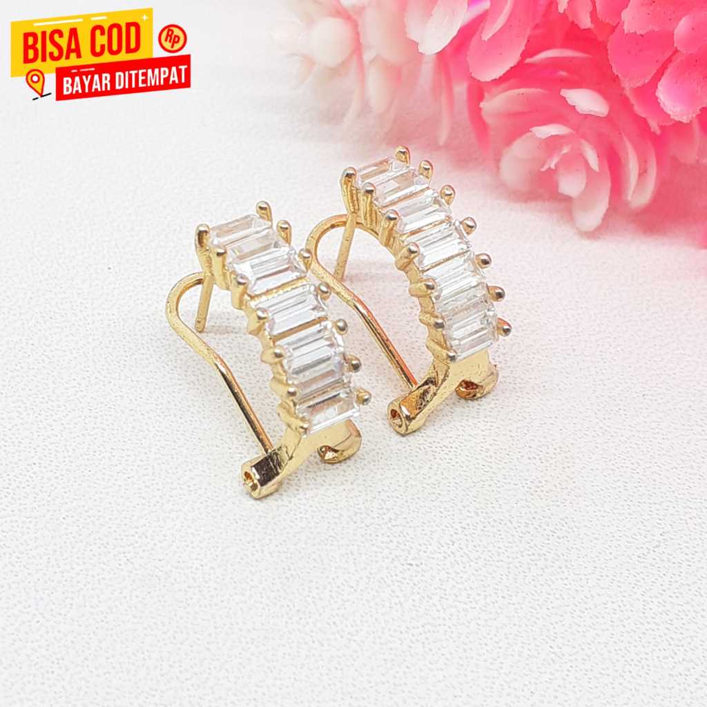 Jual mytitanium-anting xuping lapis emas cantik wanita dewasa kwalitas premium anti karat BC892 ...