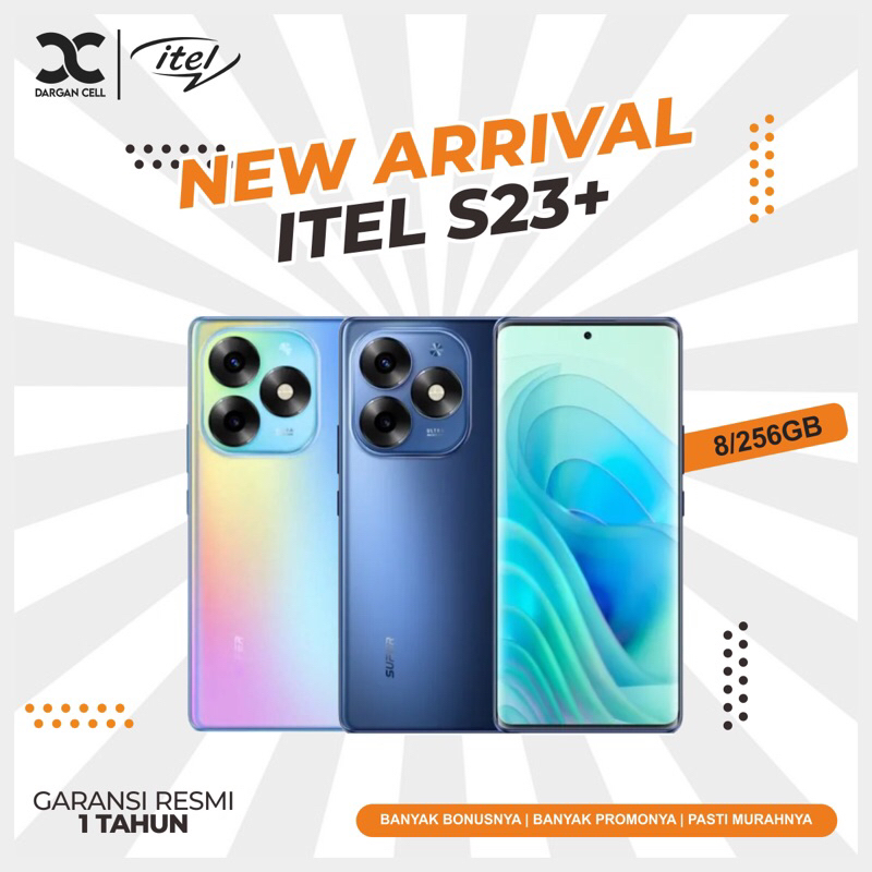 Jual ITEL S23 PLUS RAM 8/256GB GARANSI RESMI 1 TAHUN | Shopee Indonesia