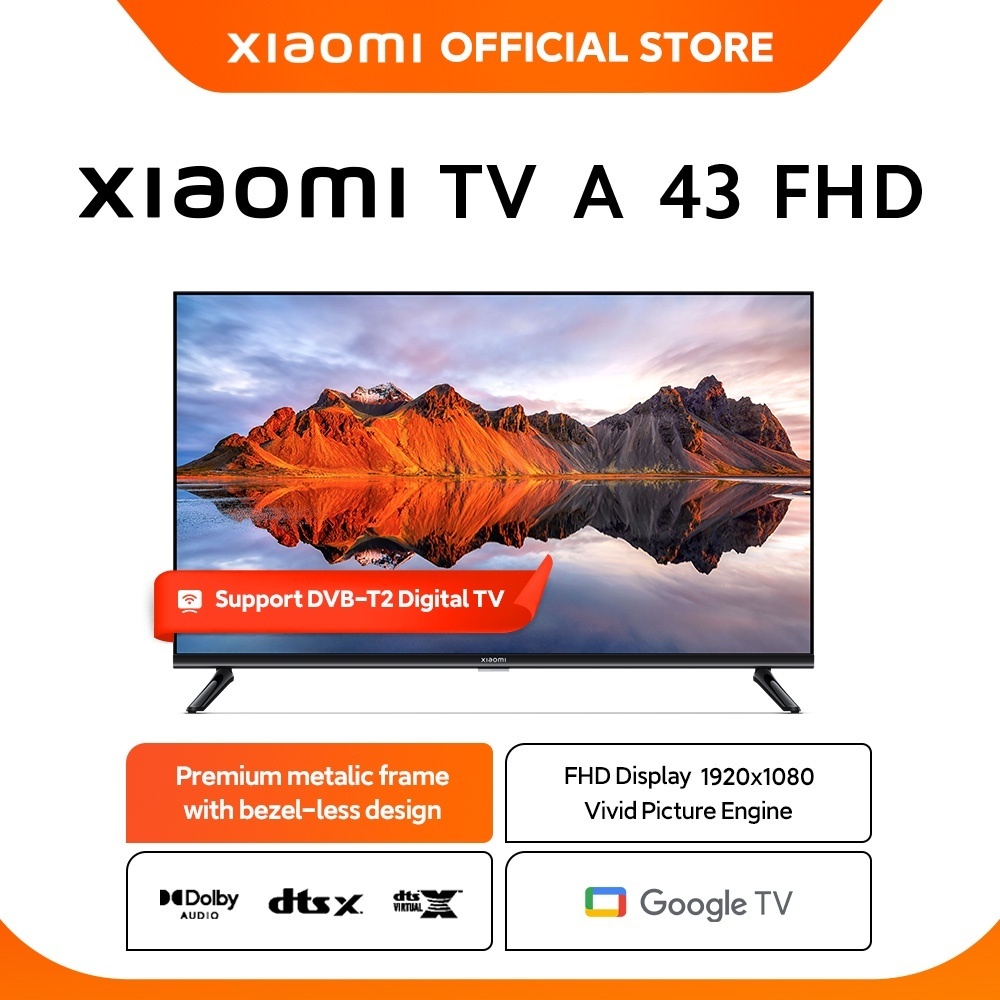 Jual XIAOMI MI TV A 43" INCH & A PRO 43" INCH GOOGLE TV SMART TV GARANSI RESMI XIAOMI 1 TAHUN ...