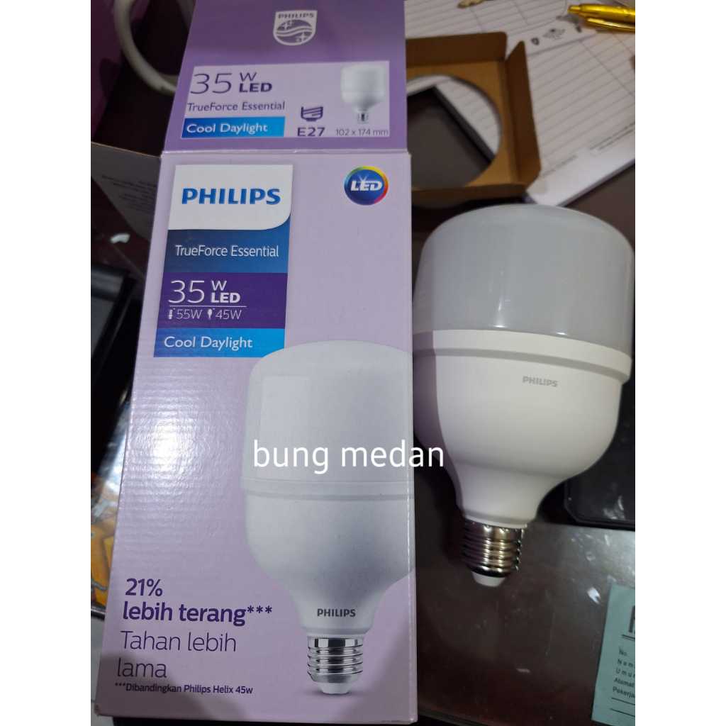 Jual Lampu LED Philips 35W 35WATT 35 WATT PUTIH TFORCE BULB TRUEFORCE ESS | Shopee Indonesia