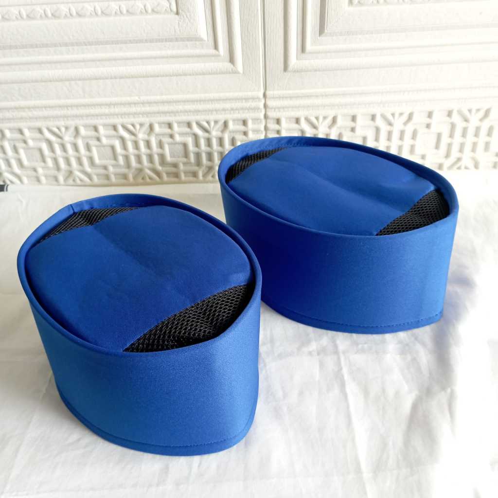 Jual Peci Songkok Kopiah BIRU POLOS AC EKONOMIS Tinggi 9CM Murah ...