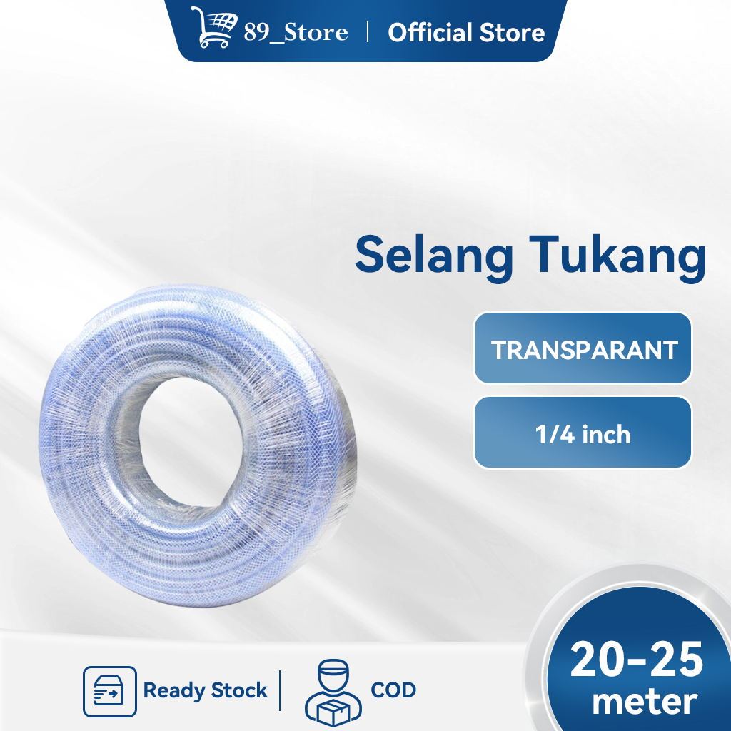Jual SELANG AIR TUKANG BANGUNAN TIMBANG AQUARIUM KECIL 1/4 INCH 20 & 25 METER 1 ROL MURAH ...