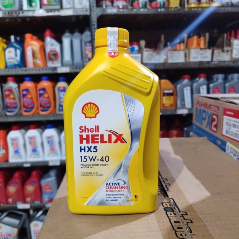 Jual Oli Shell Helix HX5 15W-40 | 1L | Shopee Indonesia