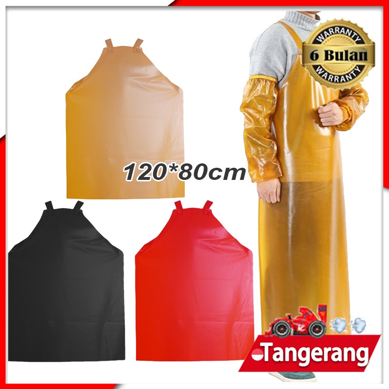 Jual Apron PVC + Manset Lengan / Celemek Pelindung Oil-Proof ...