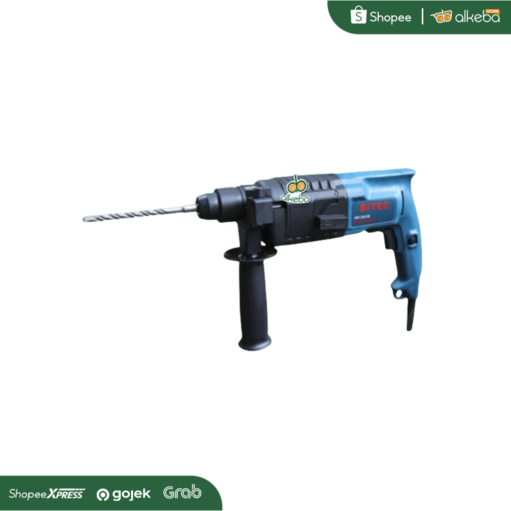 Jual Mesin Bor Tembok Beton ROTARY HAMMER BITEC HM 200 RE-HB 550 Watt | Shopee Indonesia