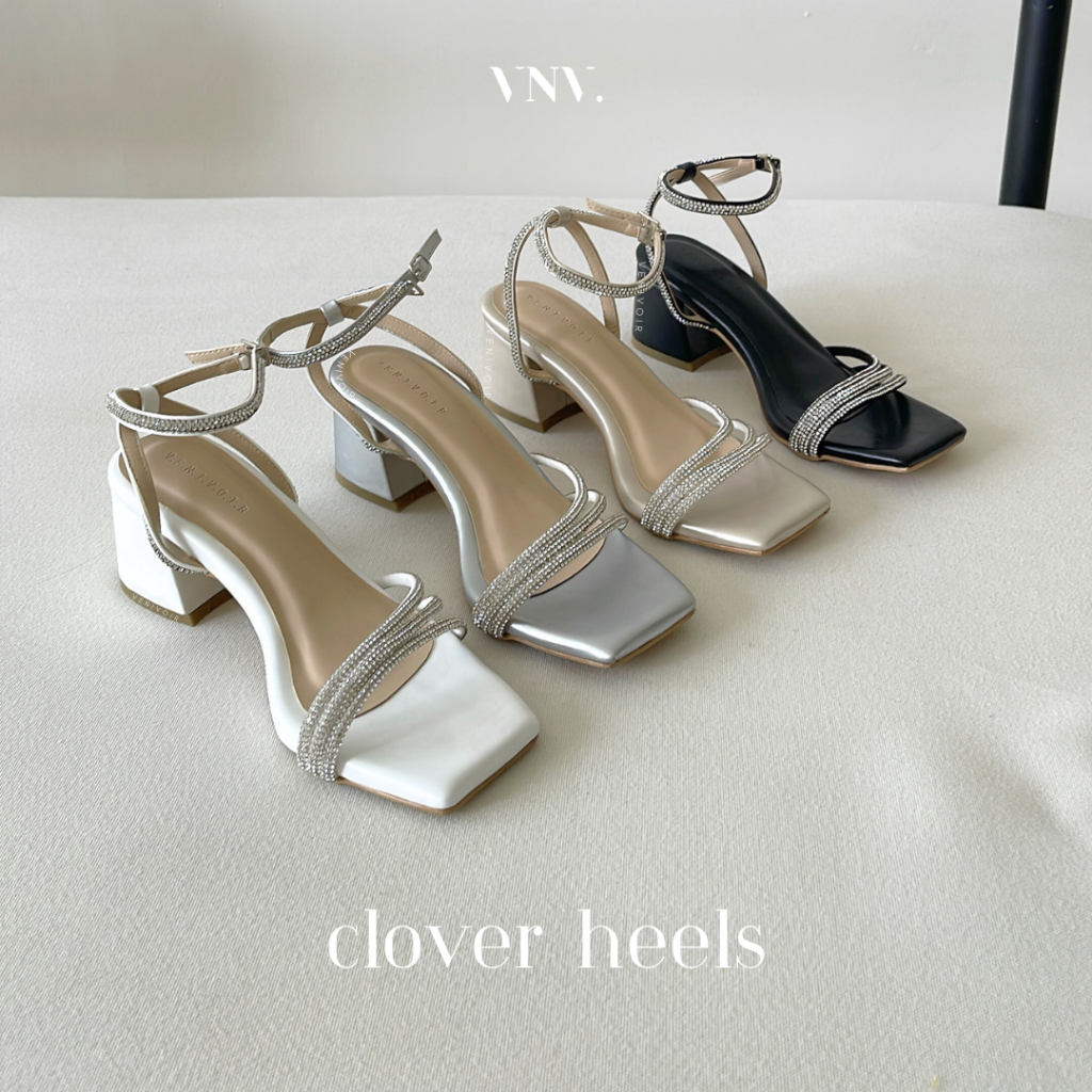 Jual Venivoir Clover Heels / Wedding Shoes / Sepatu Wisuda heels 5 cm ...