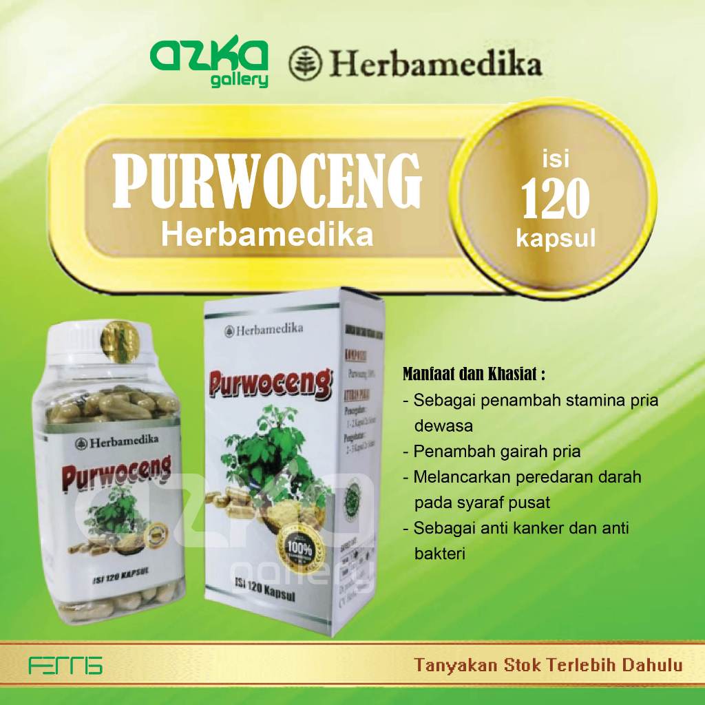 Jual PURWOCENG Herbamedika (Isi 120 Kapsul) | Shopee Indonesia