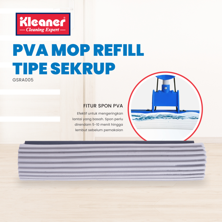 Jual Kleaner Floor Mop Refill ( 1 Pcs ) - Alat Pel Lantai Spons PVA ...