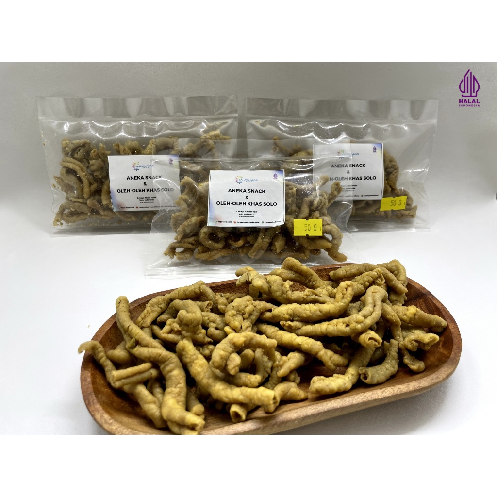 Jual Keripik Usus Ayam Tepung Cahaya Abadi Solo ( 100gr ) | Shopee ...