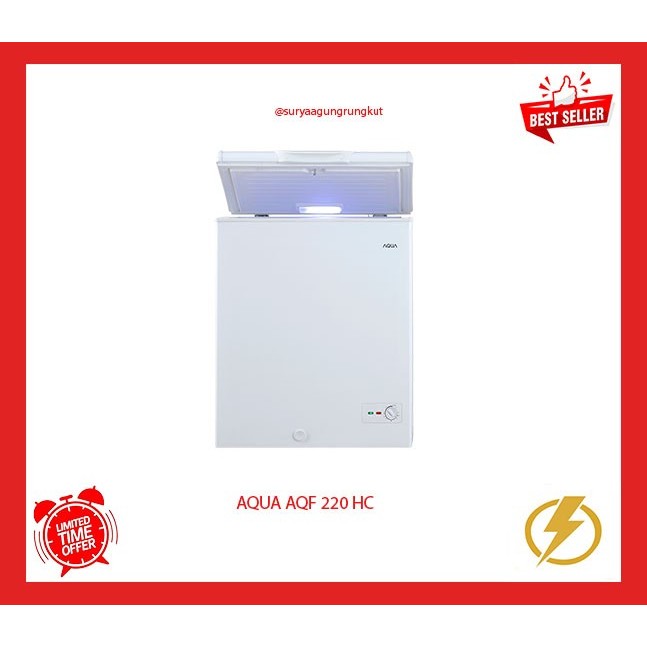 Jual FREEZER BOX AQUA 200 LITER - AQF 220 HC | Shopee Indonesia