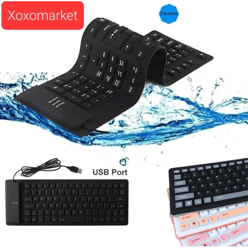 Jual Keyboard Fleksibel Anti Air / Keyboard Flexibel USB | Shopee Indonesia