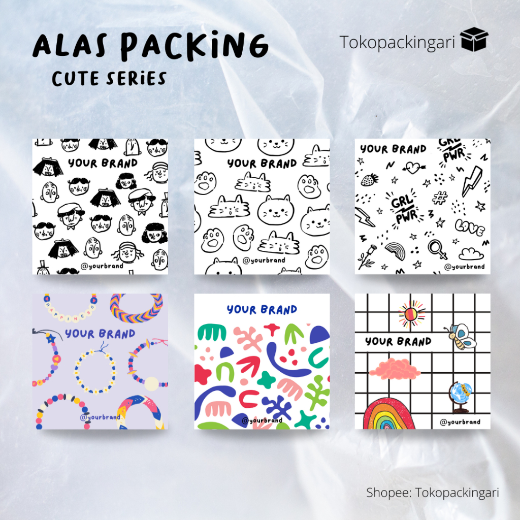 Jual Alas Packing | Cute Series | Paper Aksesoris | FREE PLASTIK ...