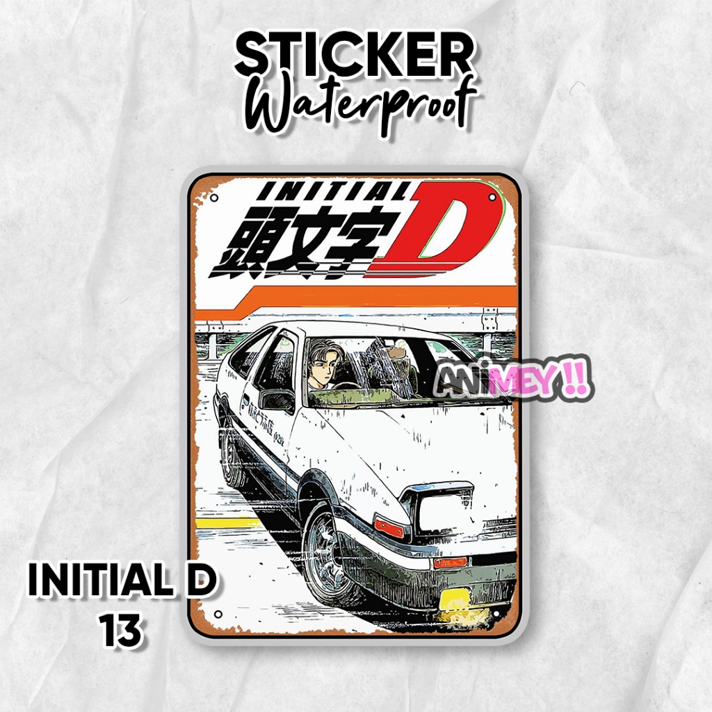 Jual Stiker Initial D / Sticker Waterproof / Takumi Fujiwara ...