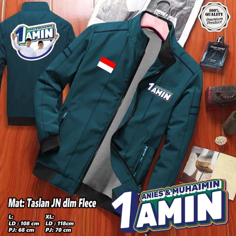 Jual Jaket AMIN1 - Relawan Anies Muhaimin - Jaket Capres 01 - Relawan Amin | Shopee Indonesia
