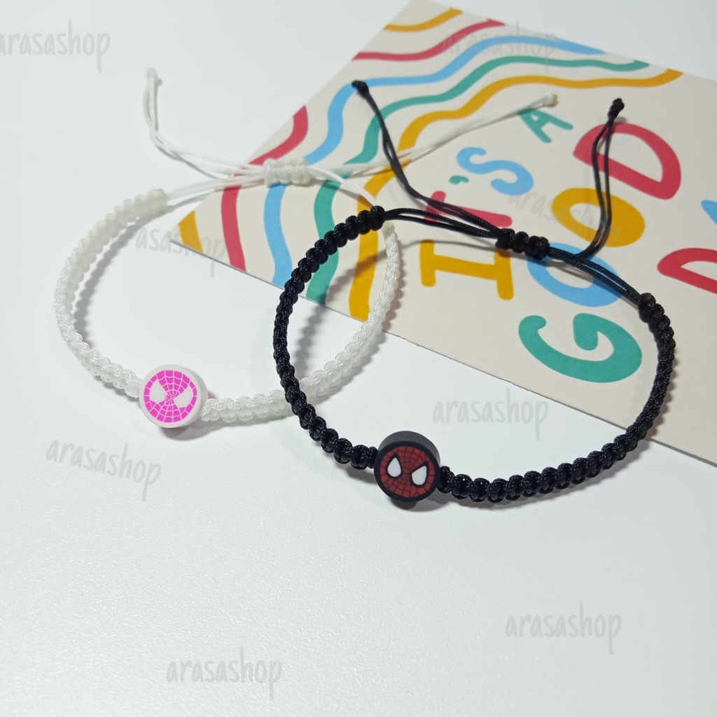 Jual Gelang Spiderman Miles Morales Gwen / gelang Couple Persahabatan ...
