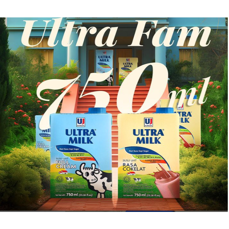 Jual Ultra Milk 750 ml [SATUAN] | Shopee Indonesia