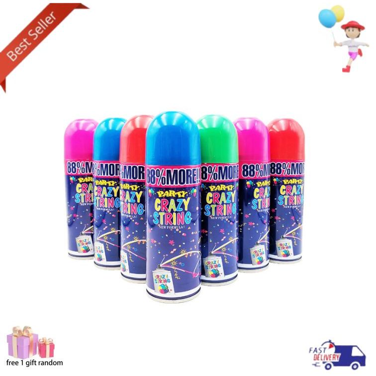 Jual Spray String Rainbow Warna Warni Dekorasi Perayaan Ulang Tahun ...