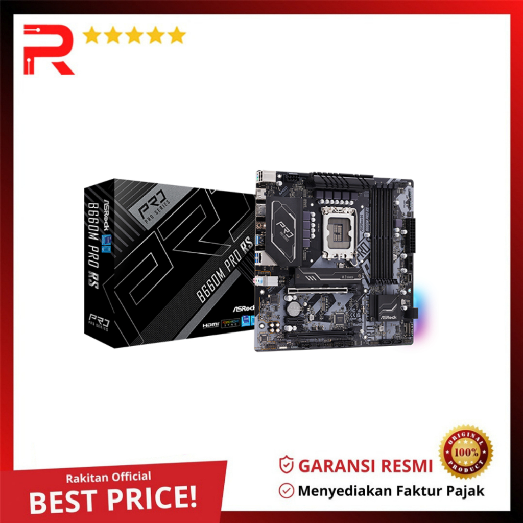 Jual ASROCK B660M Pro RS Intel B660 LGA 1700 Micro ATX Motherboard ...