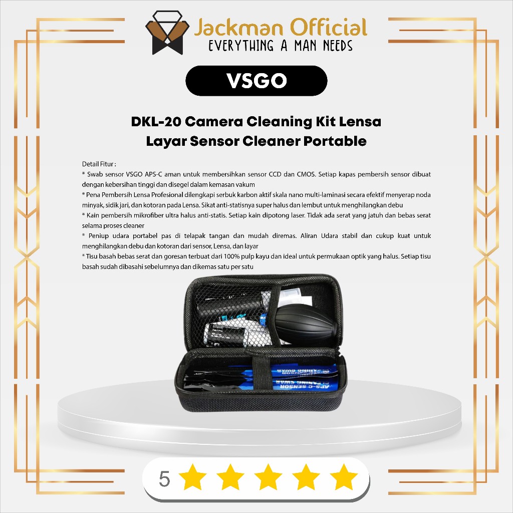 Jual VSGO DKL-20 Camera Cleaning Kit Lensa Layar Sensor Cleaner ...