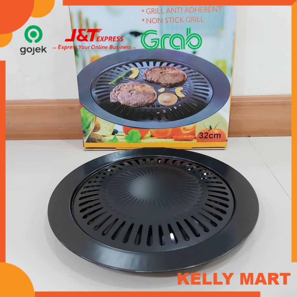Jual Panggangan BBQ/ Ultra Grill Omicko 32 Cm / Grill Plate Panggangan ...