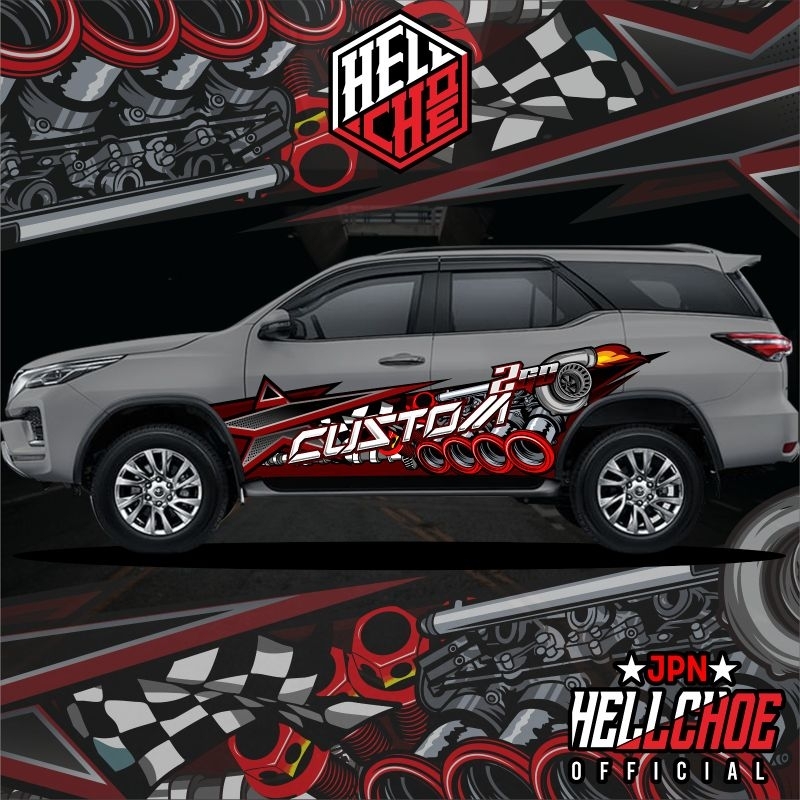 Jual Stiker Striping Livery Mobil FORTUNER PAJERO INNOVA | Shopee Indonesia