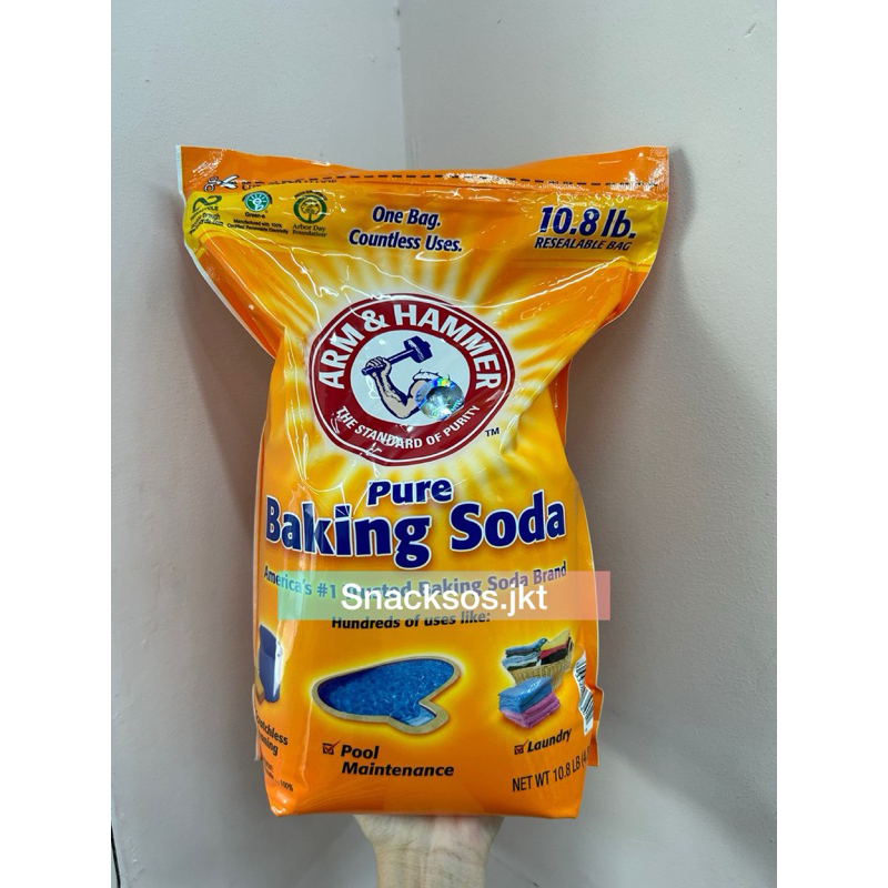 Jual Baking Soda Asli USA Merk Arm & Hammer Baking Soda Baking 10.8LB ...