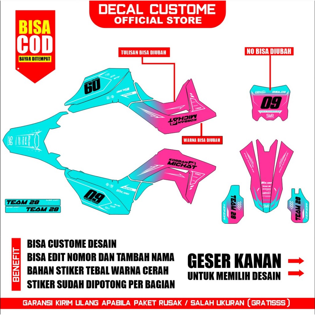 Jual STIKER DECAL HONDA CRF 150 FULLBODY DEKAL KEREN DEKAL KEKINIAN ...