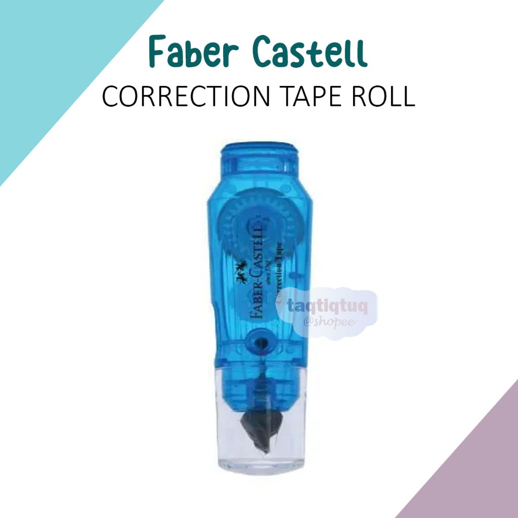 Jual Faber Castell Mini Correction Tape Pen Tip Ex Roll Kecil Tipe X ...