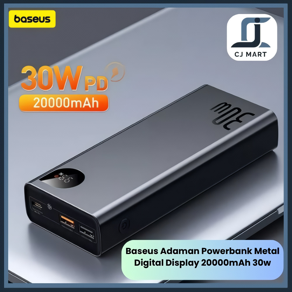 Jual Baseus Adaman Powerbank Metal Digital Display 20000mAh 30w ...