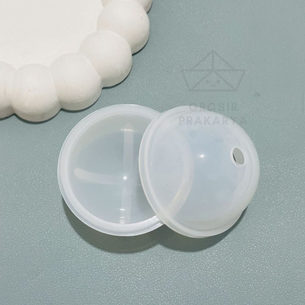 Jual Cetakan Resin Bola DIAMETER 5 cm 5cm Silikon Transparan Ball Mold ...