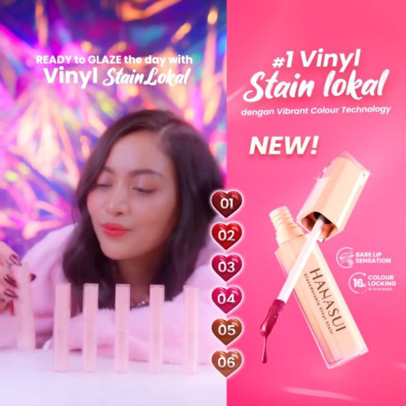 Jual (READY SIAP KIRIM) Hanasui Glazedorable Vinyl Stain | Shopee Indonesia