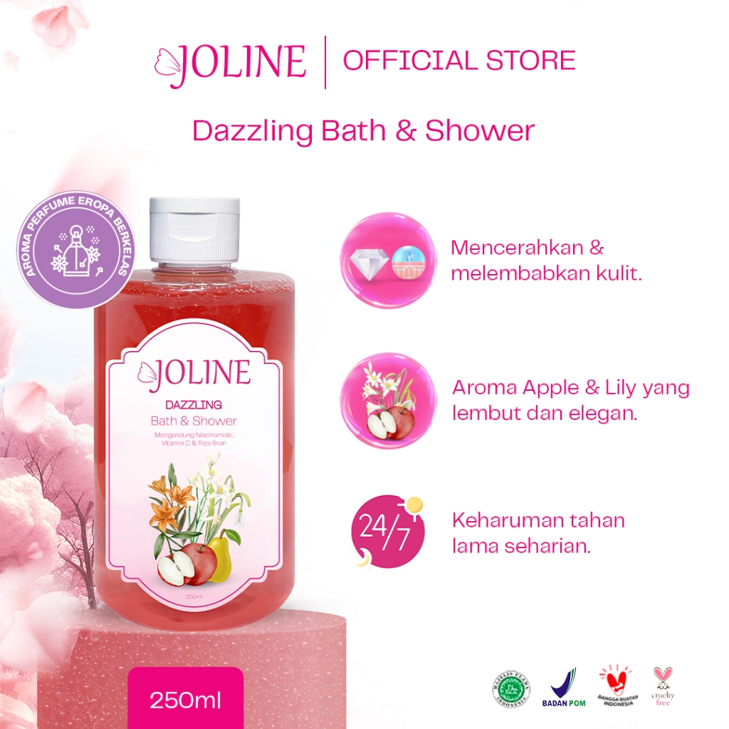 Jual JOLINE Dazzling Bath & Shower 250 ML | Shopee Indonesia