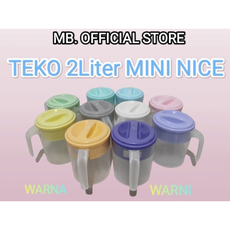 Jual TEKO PLASTIK 2LITER MINI NICE-TEKO 2L MINI NICE-TEAPOT 2000ML-JUG ...