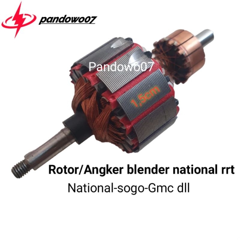 Jual Angker Blender#Rotor blender cina/Rrt#national 19mm | Shopee Indonesia