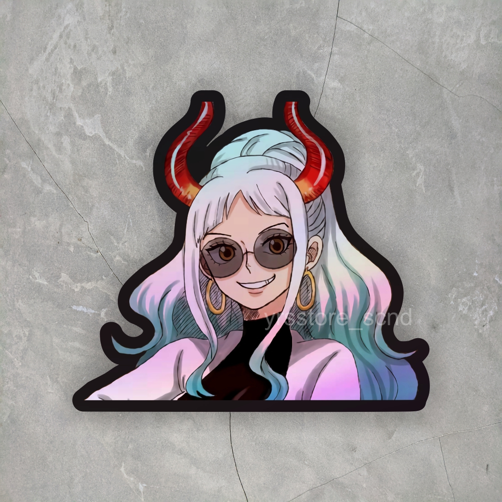 Jual Sticker Anime One Piece Yamato Son Kaido Ukuran +- 5,6 cm sticker ...