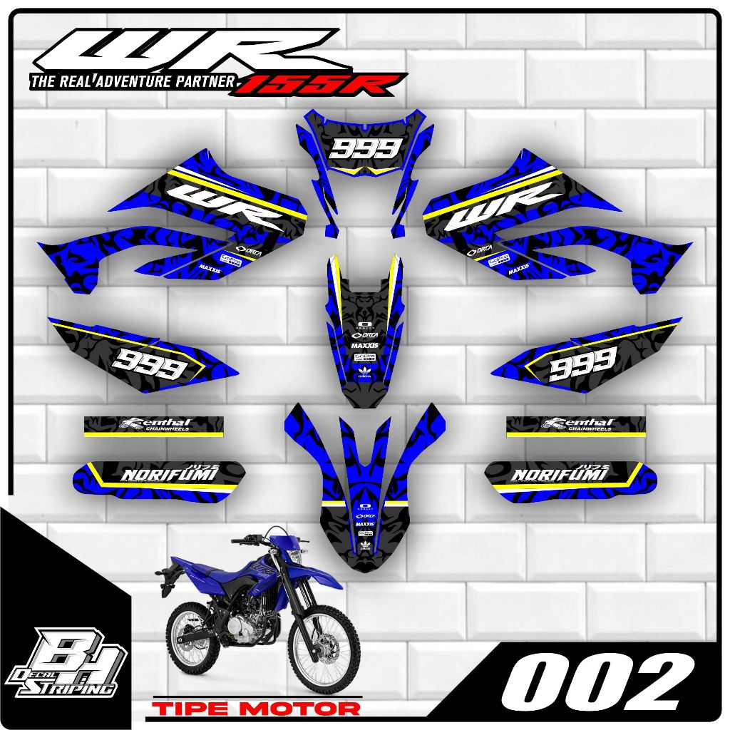 Jual DECAL YAMAHA WR 155 R FULLBODY - BISA REQUES NAMA DAN NOMOR. BHS ...