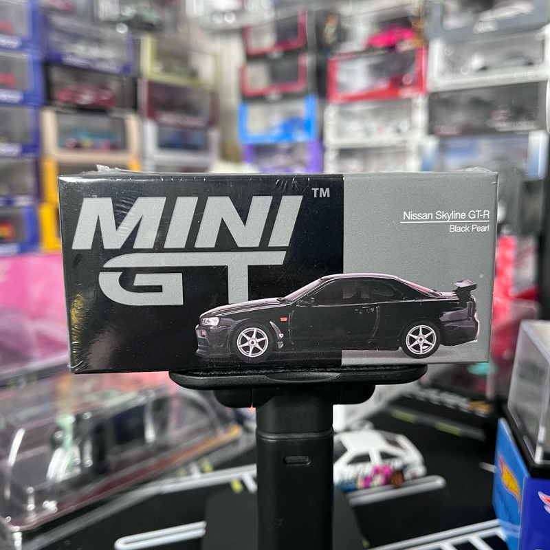 Jual MINI GT Nissan Skyline GTR R34 Black Pearl Hitam | Shopee Indonesia