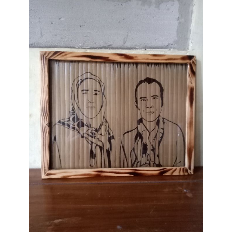 Jual HIASAN DINDING/LUKIS BAMBU UKIR ukuran 50x40cm | Shopee Indonesia