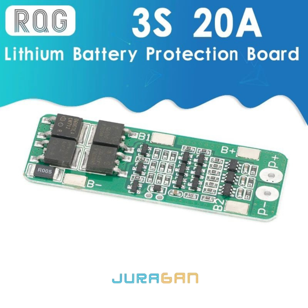 Jual BMS 3S 12V 20A BATERAI PROTECTION CHARGER 18650 LITHIUM | Shopee ...