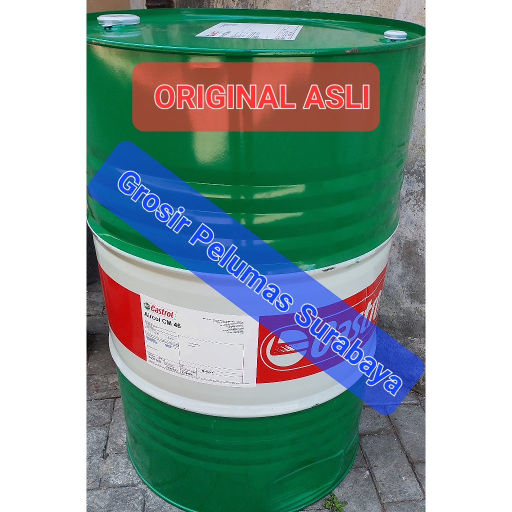 Jual Original Castrol Aircol Aircool CM 46 DRUM Oli kompresor Compressor oil | Shopee Indonesia